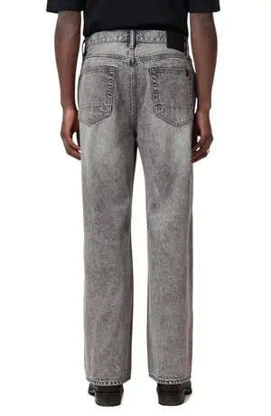 ALLSAINTS Lenny Loose Fit Straight Leg Jeans - Light Grey