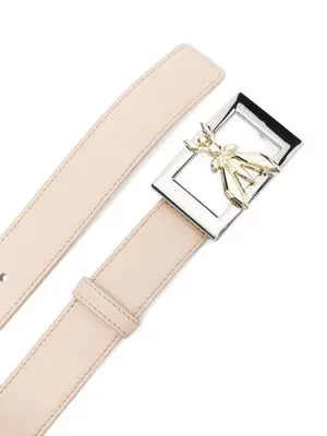 Patrizia Pepe Logo-buckle Belt - Neutrals