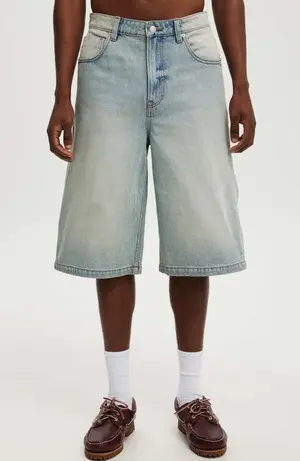 COTTON ON Super Baggy Jorts - Halen Blue