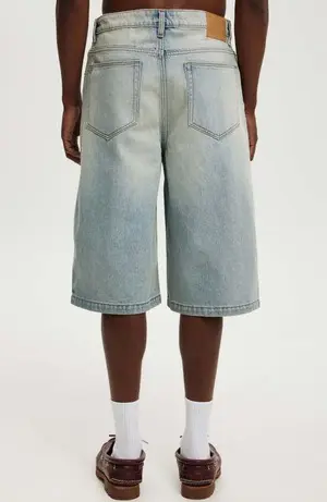 COTTON ON Super Baggy Jorts - Halen Blue