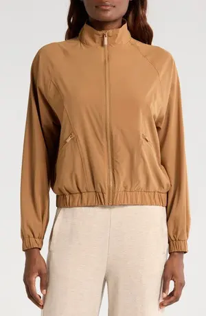 Travis Mathew Travel Day Zip Jacket - Chestnut