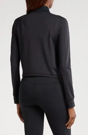 Travis Mathew Moveknit Full Zip Crop Jacket - Heather Black