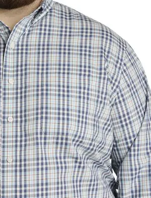 OAK HILL BY DXL Big & Tall Medium Plaid Sport Shirt