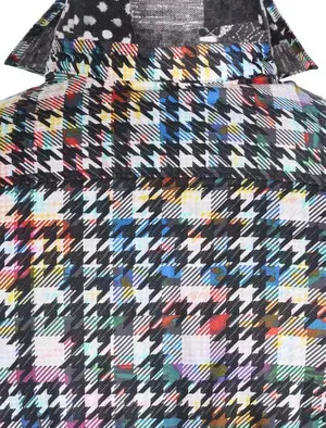 Robert Graham Big & Tall Algiers Houndstooth Sport Shirt