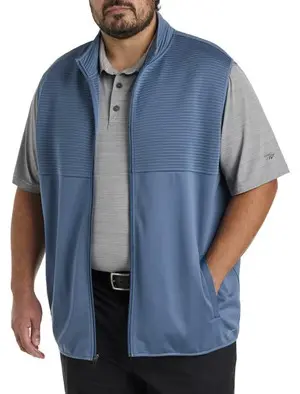REEBOK Big & Tall Ribbed Vest - Shadow Blue