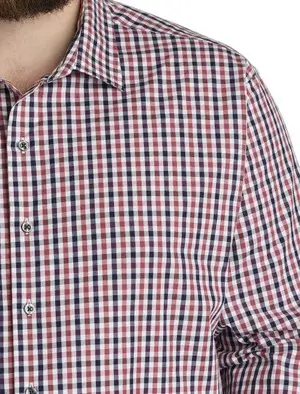 SYNRGY BY DXL Big & Tall Dobby Plaid Sport Shirt