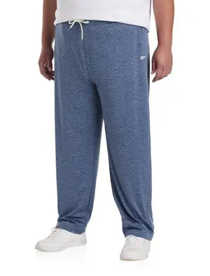 REEBOK Big & Tall Performance Athletic-fit Sweatpants - Shadow Blue Hthr