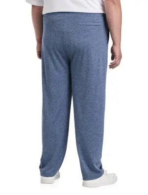 REEBOK Big & Tall Performance Athletic-fit Sweatpants - Shadow Blue Hthr