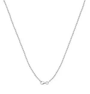 DONATELLO GIAN Sterling Cut Bead Ball Chain Necklace - Silver