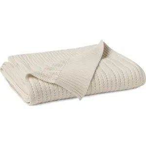 COYUCHI Casa Loma Organic Knit Throw Blanket - Undyed