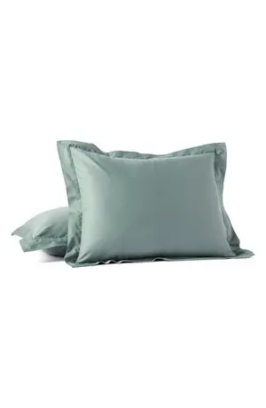 COYUCHI Cloud Soft Organic Cotton Cotton Sateen Sham - Sage