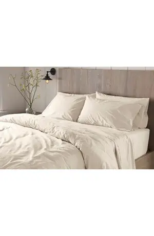 COYUCHI 300 Thread Count Organic Cotton Percale Pillowcases - Undyed
