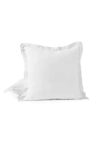 COYUCHI Relaxed Organic Linen Sham - Alpine White