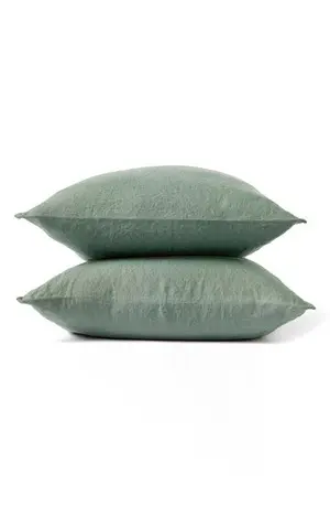 COYUCHI Relaxed Organic Linen Pillowcases - Juniper