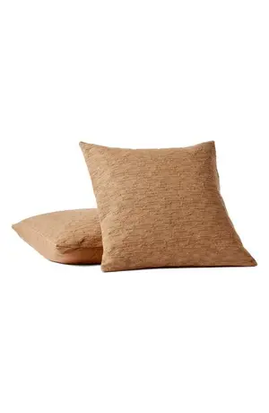COYUCHI Toro Canyon Organic Cotton Accent Pillow - Almond/ Undyed