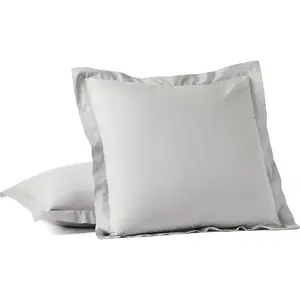 COYUCHI 300 Thread Count Organic Cotton Percale Pillow Sham - Seal