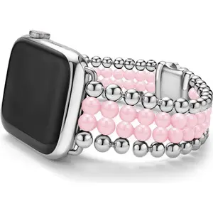 Lagos Smart Caviar Infinite Apple Watch® Band - Pink/ Silver