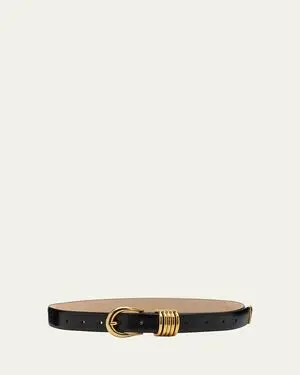 DEHANCHE Dehanche Hollyhock Calf Leather Medium Belt Marrone