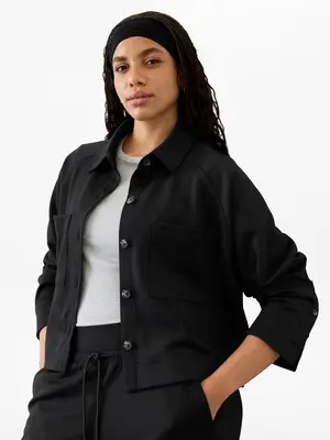 Athleta Allure Shirt Jacket - Black