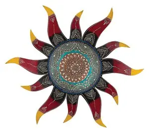 REGAL ART & GIFT Sun Wall Decor Red Multi - One-color
