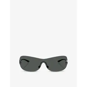 Dolce & Gabbana Dg2308 Shield-frame Sunglasses - Black