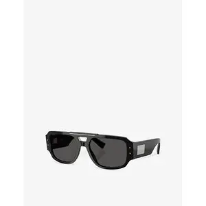 Dolce & Gabbana Dg4482 Pilot-frame Sunglasses - Black