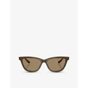 Giorgio Armani Ar8221 Cat-eye Sunglasses - Brown