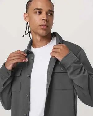 Vuori Waffle Shirt Jacket - Dark Pewter