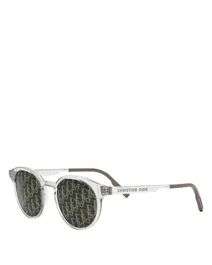 Dior Diortag R1i Round Sunglasses, 49mm - Gray/smoke Mirrored