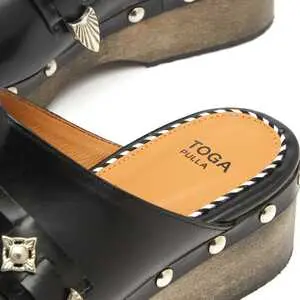 Toga Studded Leather Clog