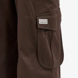 Kenzo Straight Leg Cotton Cargo Pants