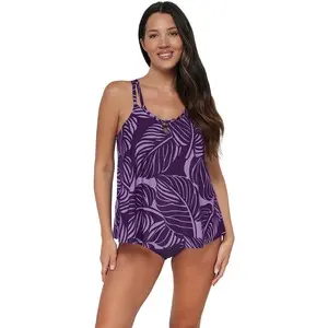 SUNSETS ESCAPE Sadie Tankini Swimsuit Top - Mystic Palms