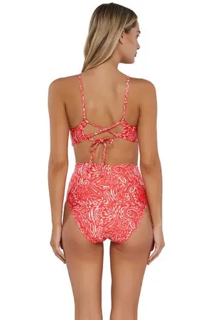 SUNSETS Sunsets Hannah High Waist Bikini Swim Bottom Majorca