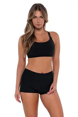 SUNSETS Kinsley Swim Short Bottom - Black