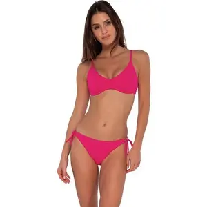 SUNSETS Brooke U-wire Bikini Top - Begonia Sandbar Rib