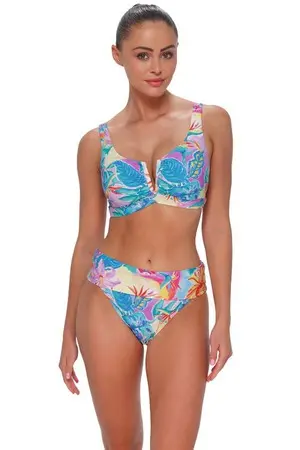 SUNSETS Vienna V-wire Dd Cup Bikini Top - Aloha Vista