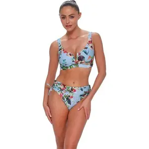 SUNSETS Vienna V-wire Bikini Swimsuit Top D Cup - Budding Romance