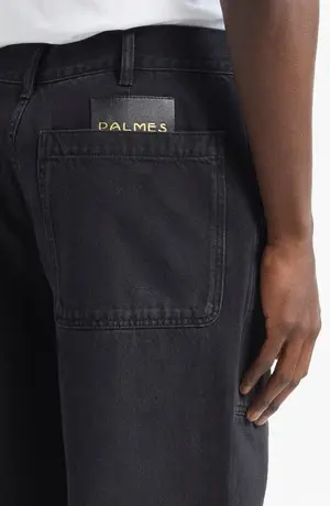 PALMES Regular Fit Patch Pocket Cotton Twill Pants