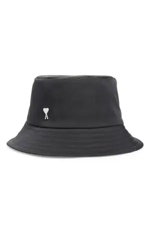 Ami De Coeur Technical Twill Bucket Hat - Black