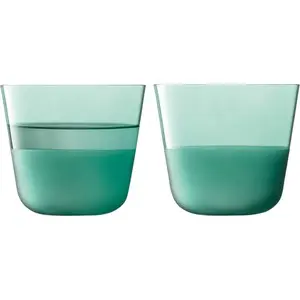LSA Arc Contrast Set Of 4 Tumblers - Teal