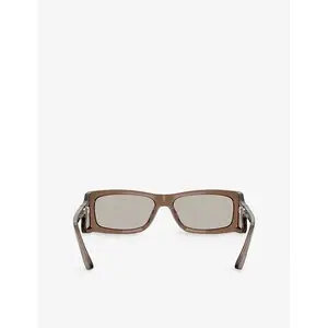 Prada Rectangle-frame Sunglasses - Brown