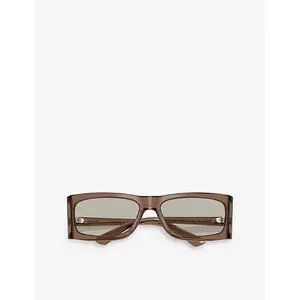 Prada Rectangle-frame Sunglasses - Brown