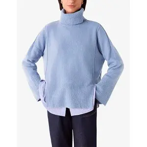 Whistles Roll Neck Wool-blend Jumper