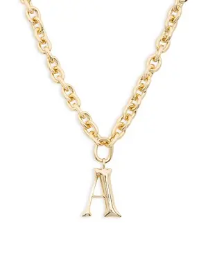 Baublebar Initial Chain Necklace A
