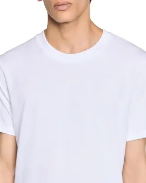 Sandro Regular Fit Logo Tee - Optic White