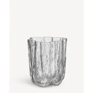 KOSTA BODA Circular Crackle Vase, Small - Clear