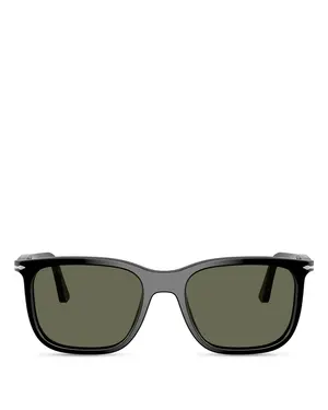 Persol Renzo Rectangular Sunglasses - Black