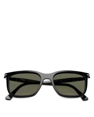 Persol Renzo Rectangular Sunglasses - Black