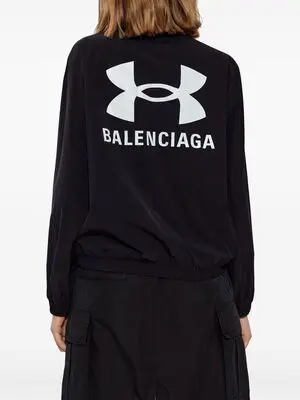 Balenciaga Logo-print Jacket - Black