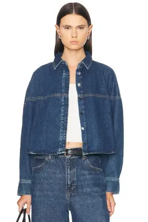 Women's Denim Bubble Tops